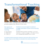 How Transformational Teaching Helps Students Evolve | Resilient Educator