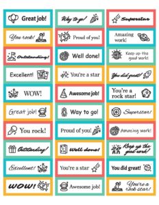 Using Stickers for Intrinsic Motivation & Positive Behavior Reward ...