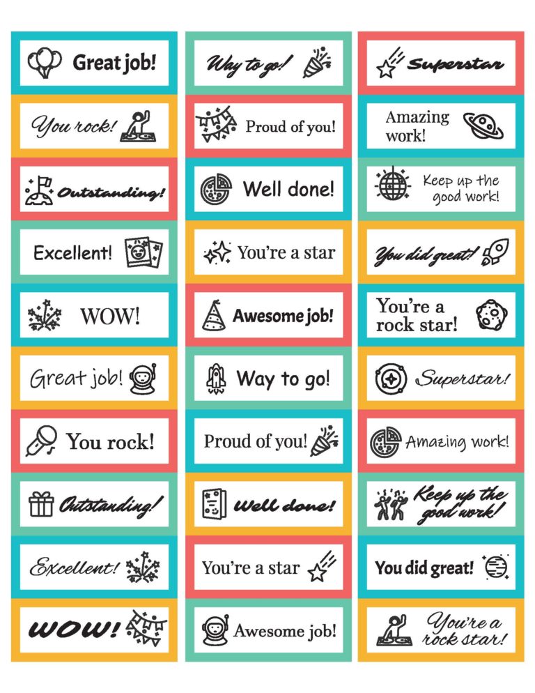 Using Stickers for Intrinsic Motivation & Positive Behavior Reward ...