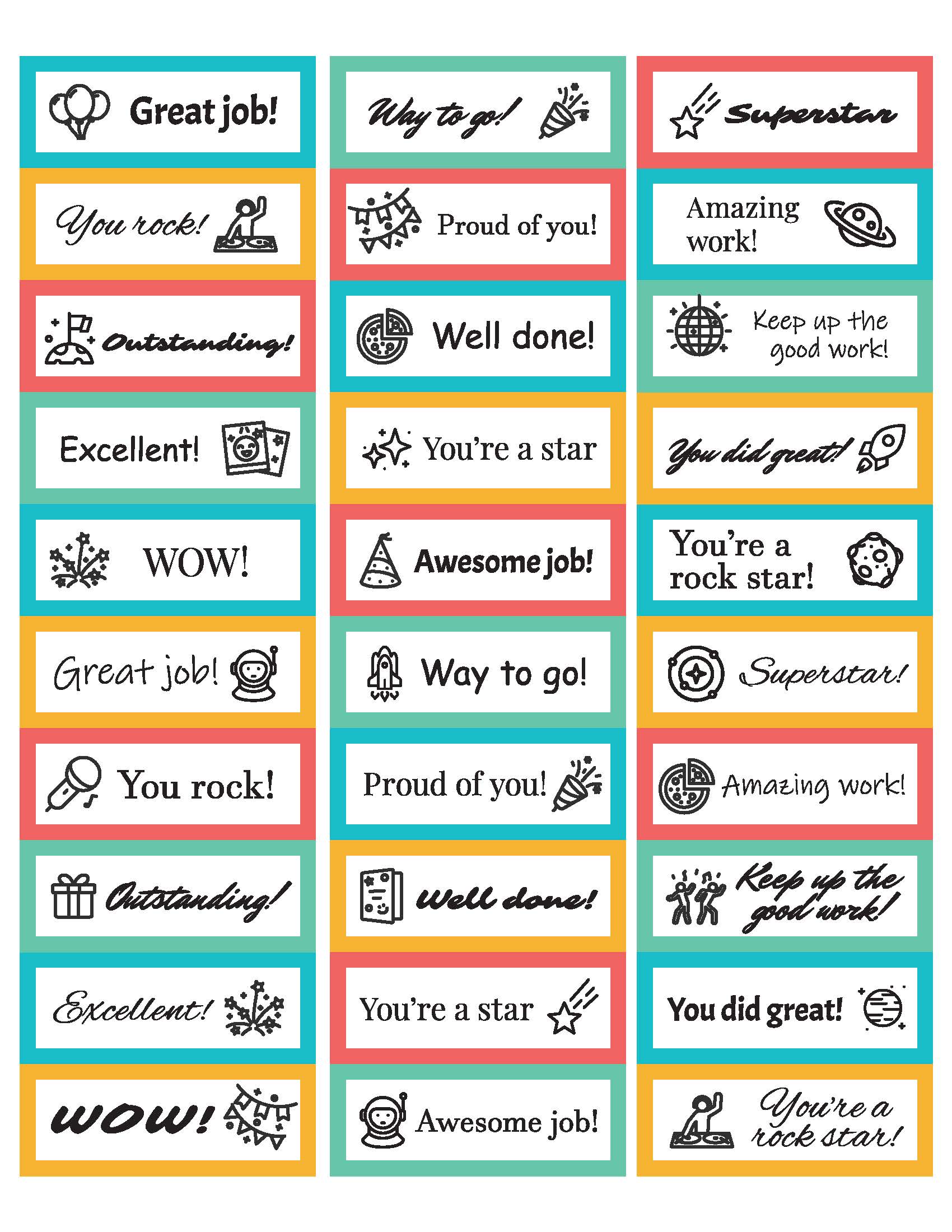 Using Stickers for Intrinsic Motivation & Positive Behavior Reward ...