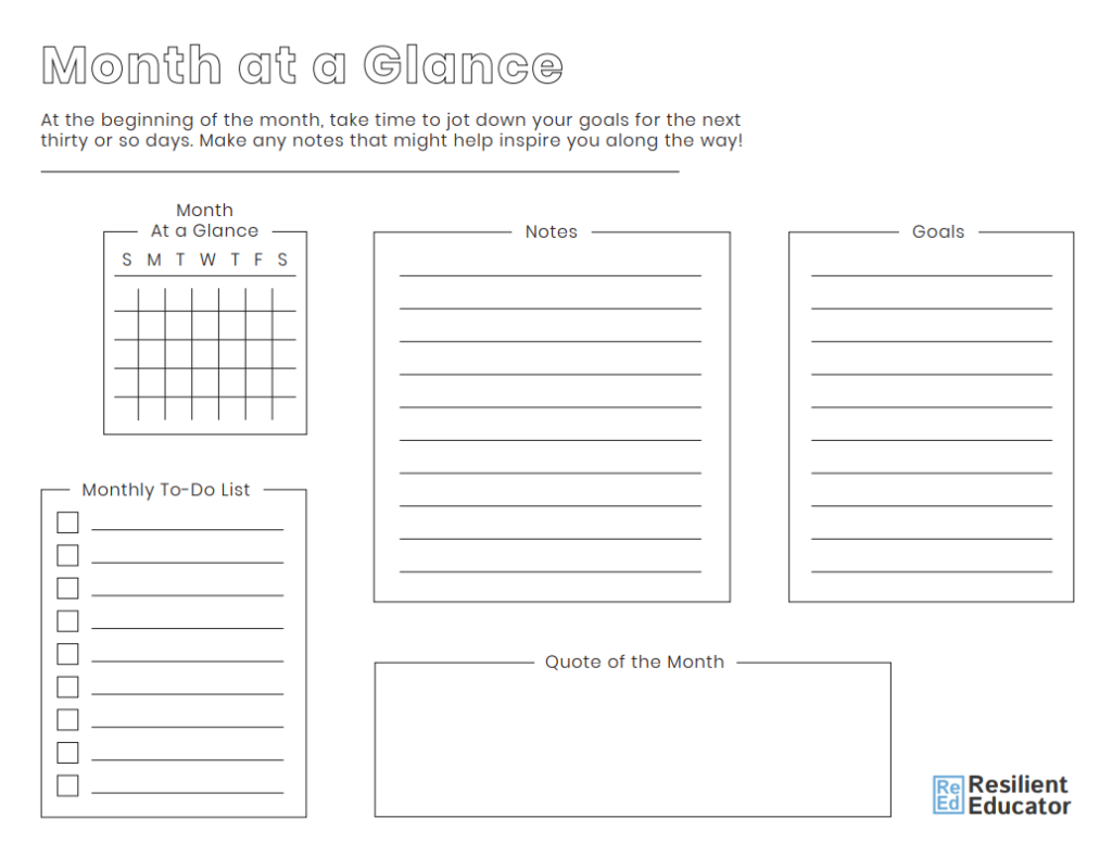 Download These Journaling Templates | Resilient Educator