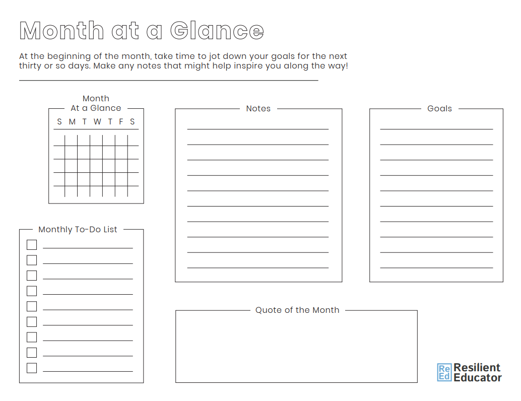 Download These Journaling Templates | Resilient Educator